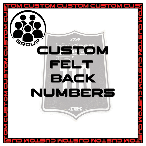Custom Back Numbers – Hooked Up Enterprises